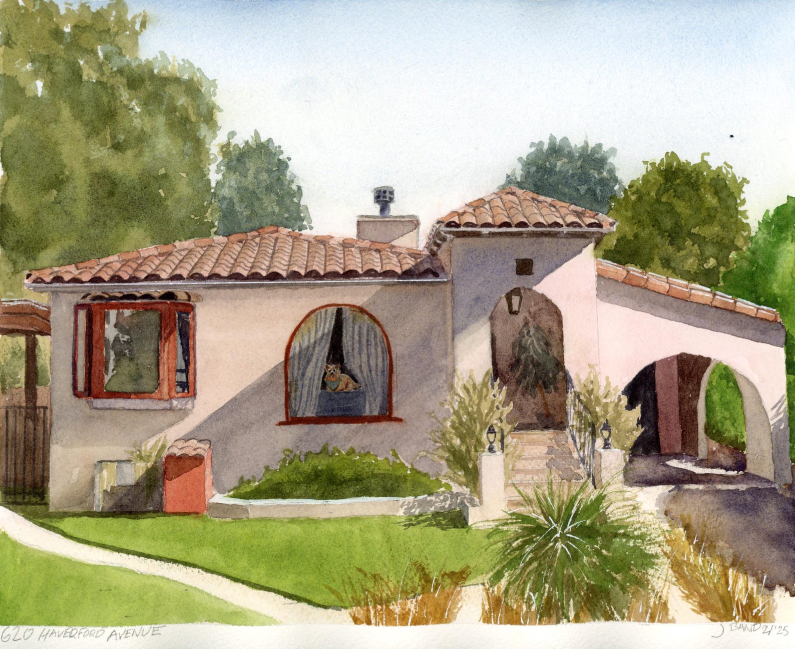 Custom Home Portrait Painting – Hand-painted Watercolor House Art ...
