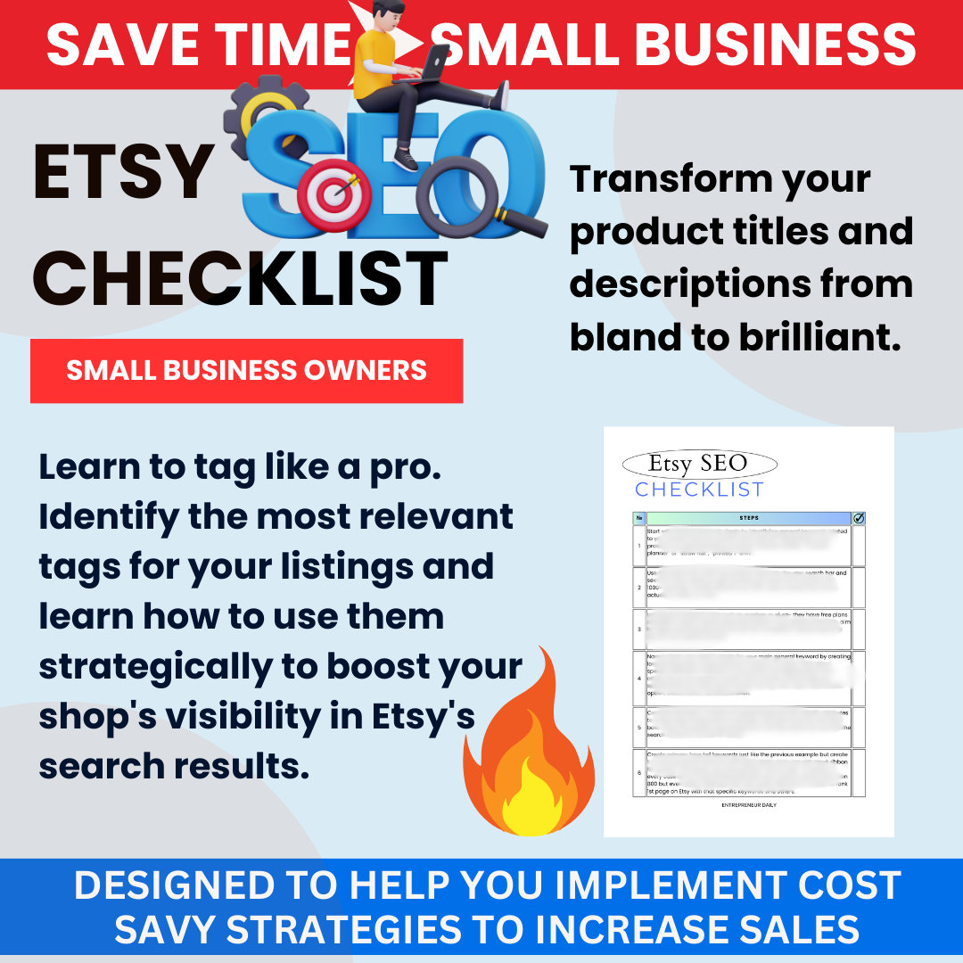 Etsy SEO Checklist Step by Step Guide, How to Sell on Etsy, Etsy Listing SEO, Marketing Strategy ...