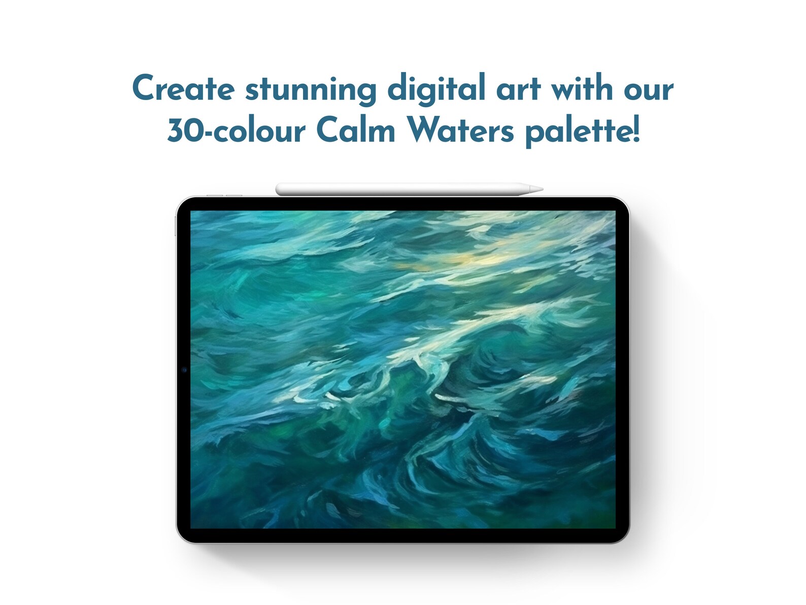 Procreate Swatch Calm Waters Color Palette Instant Download, 30 ...