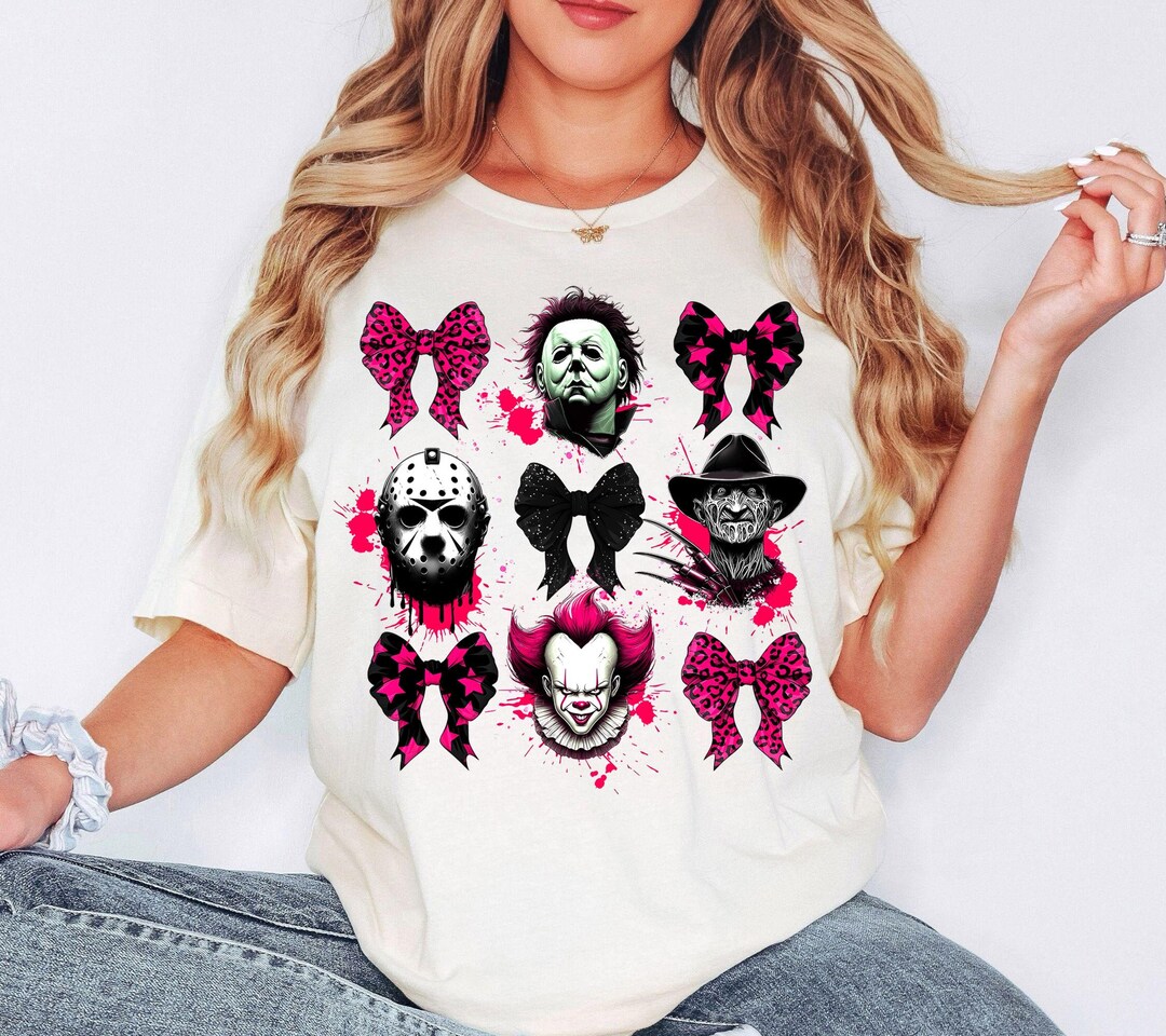 Horror Coquette Pink PNG, Halloween Floral Png, Halloween Png, Retro ...