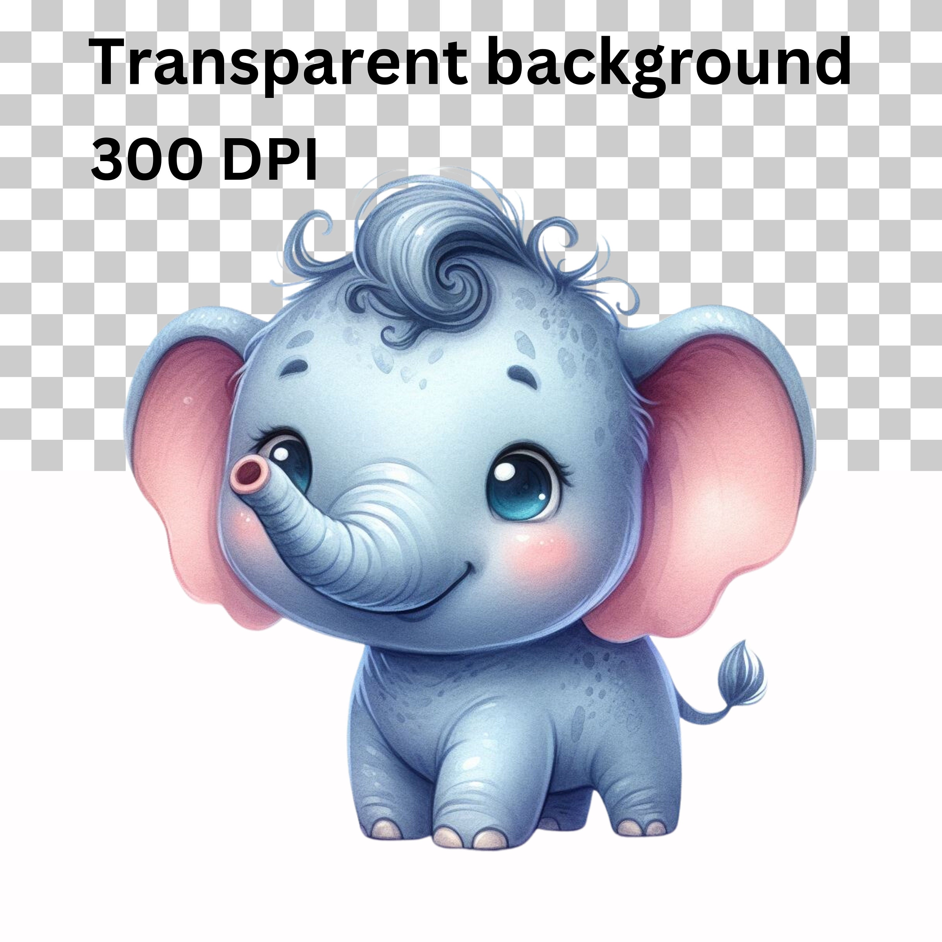 Cute Safari Animals PNG Clipart Bundle. Watercolor Clipart. Jungle ...