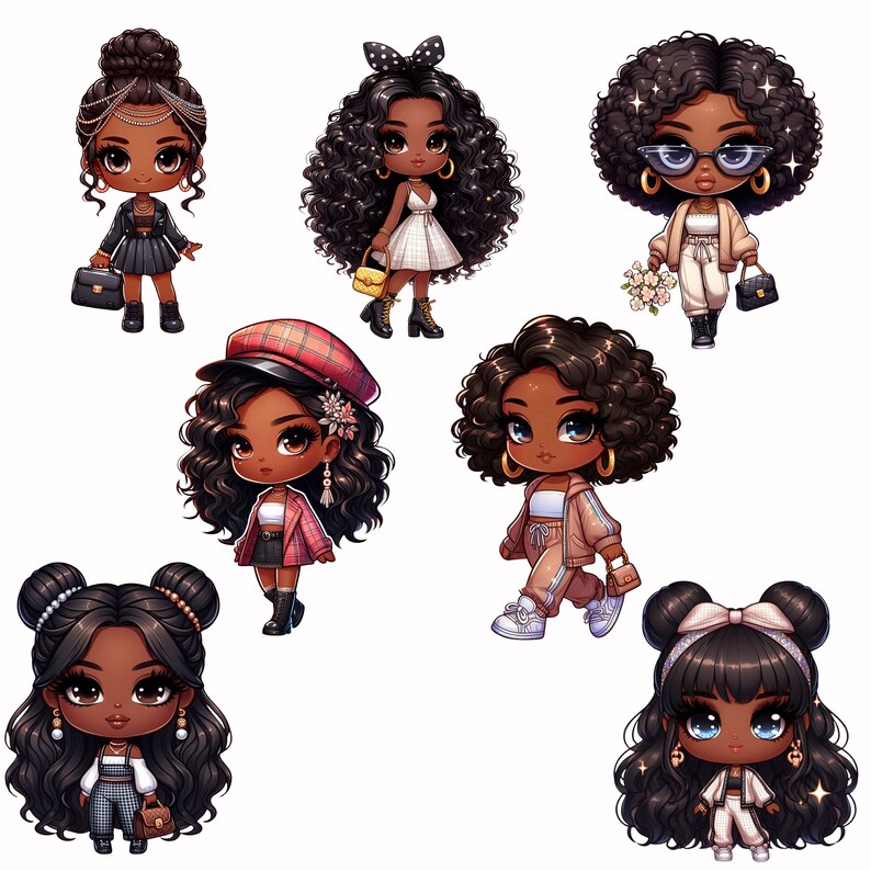 African American Girl Clipart 14 PNG Images. Fashion Clipart. Sty Girl ...