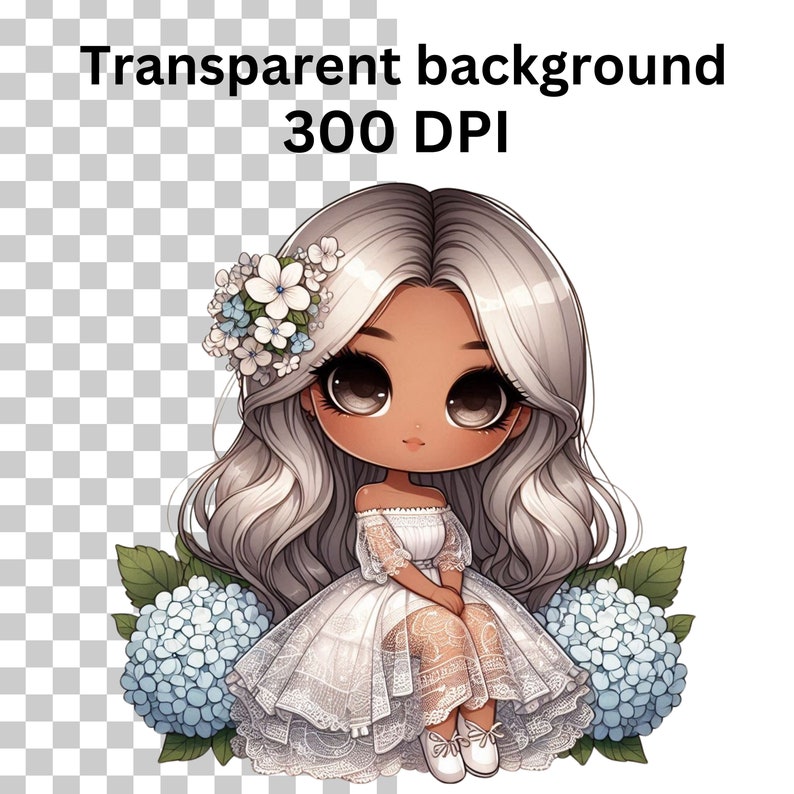 Fairy And Hydrangea Clipart Set 12 Png Images High Quality Fairy