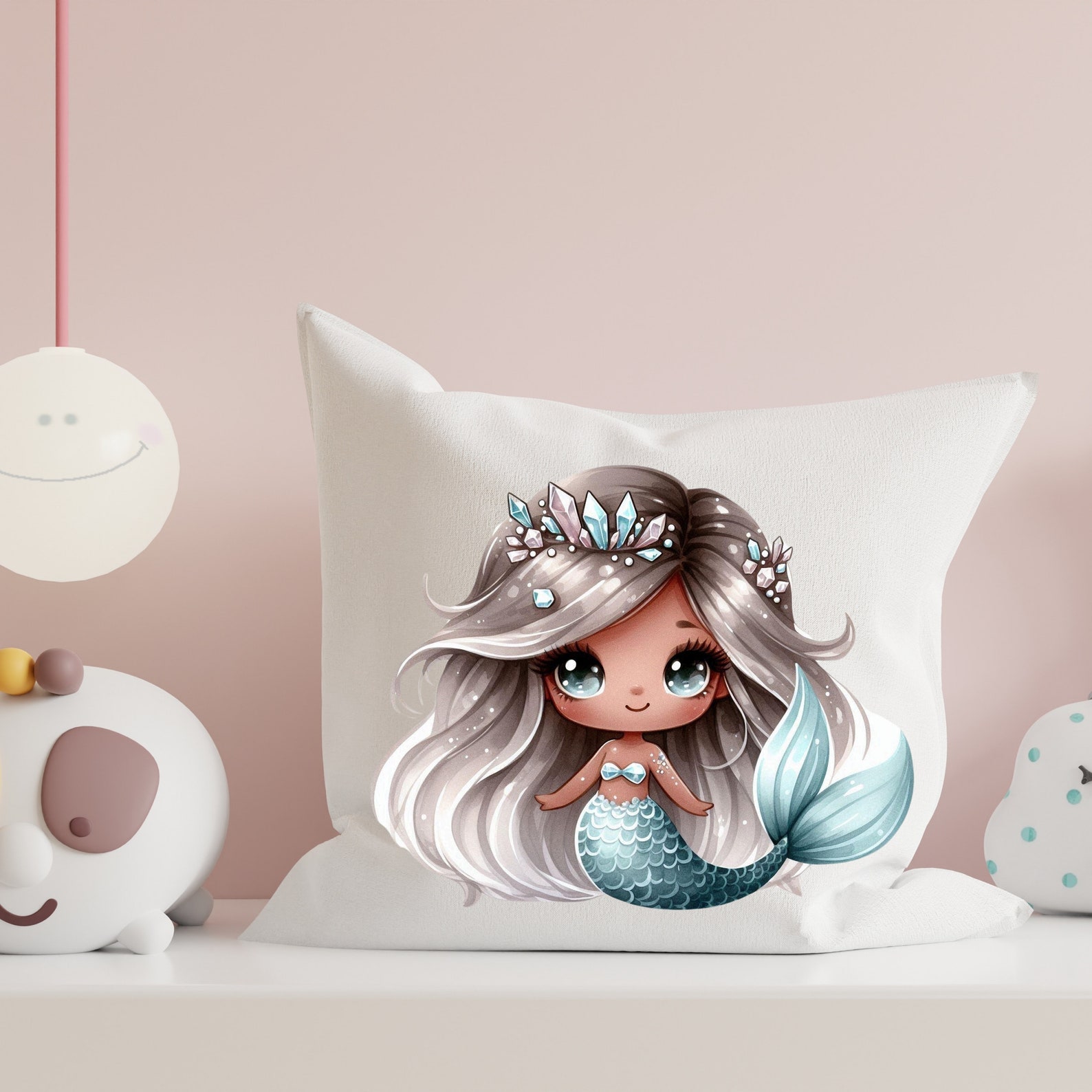 Cute Mermaid Clipart Bundle 10 PNG Images. Mermaid Clipart. Printable ...