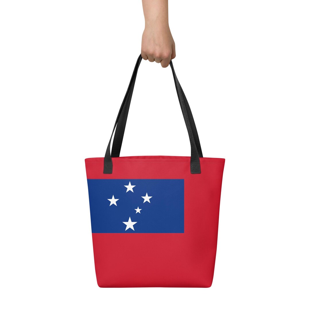 Samoa Flag-themed Tote Bag, Gift for Samoan, Gift for Woman, Strong ...