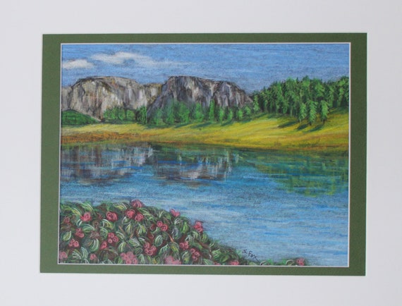 Mountain Landscape Colored Pencil Drawings Colored Pencil Drawing Of