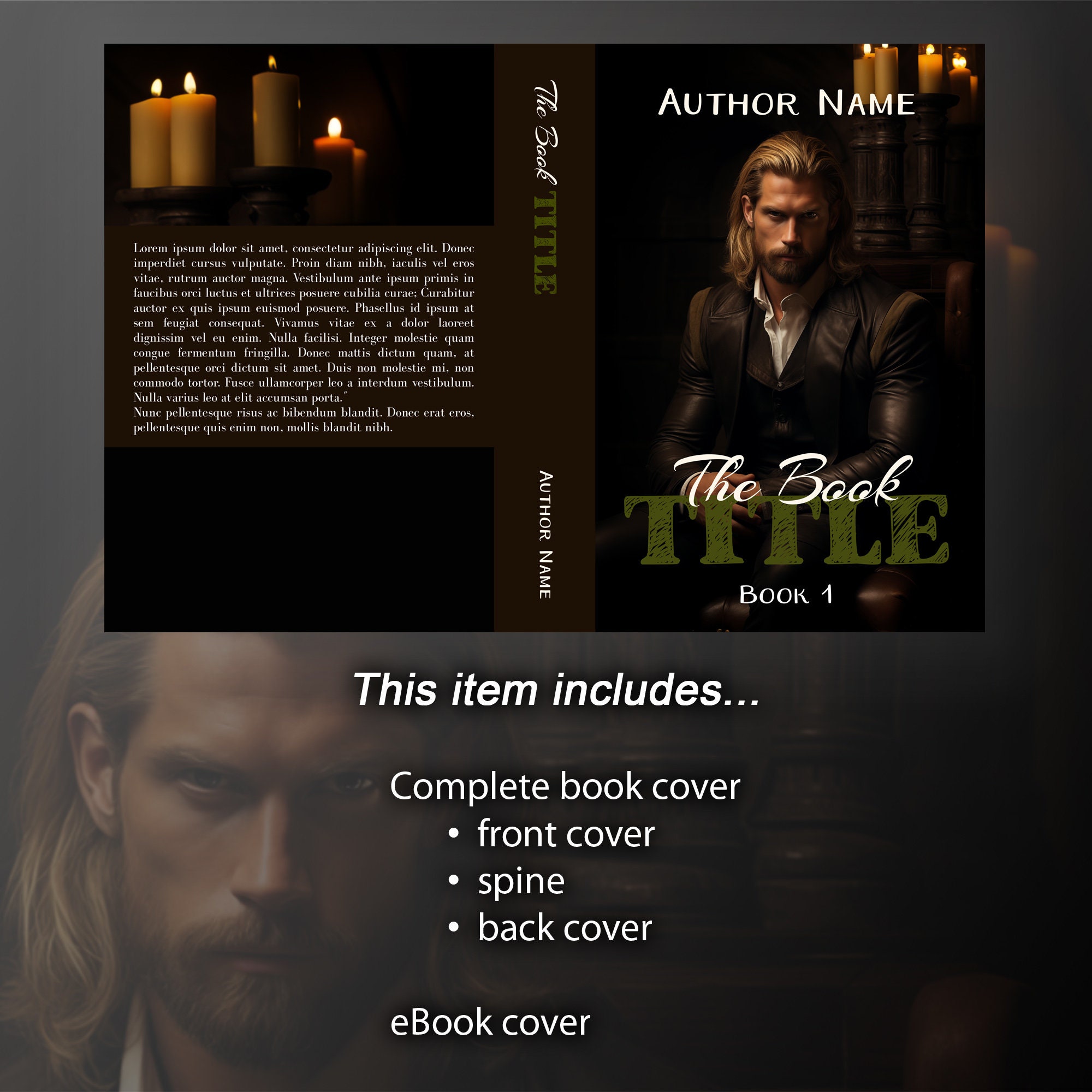 Customisable Book Cover Design | Series of 2 | Pre-made Romance Book ...
