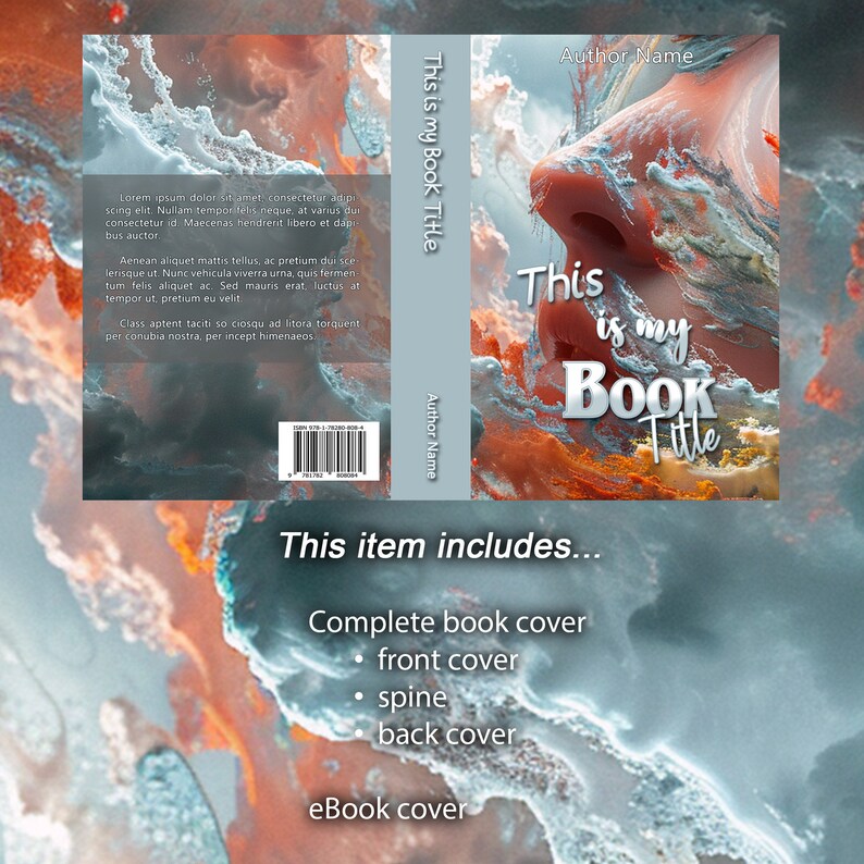 Customizable Book Cover Design Premade Book Cover Physical Book Ebook ...