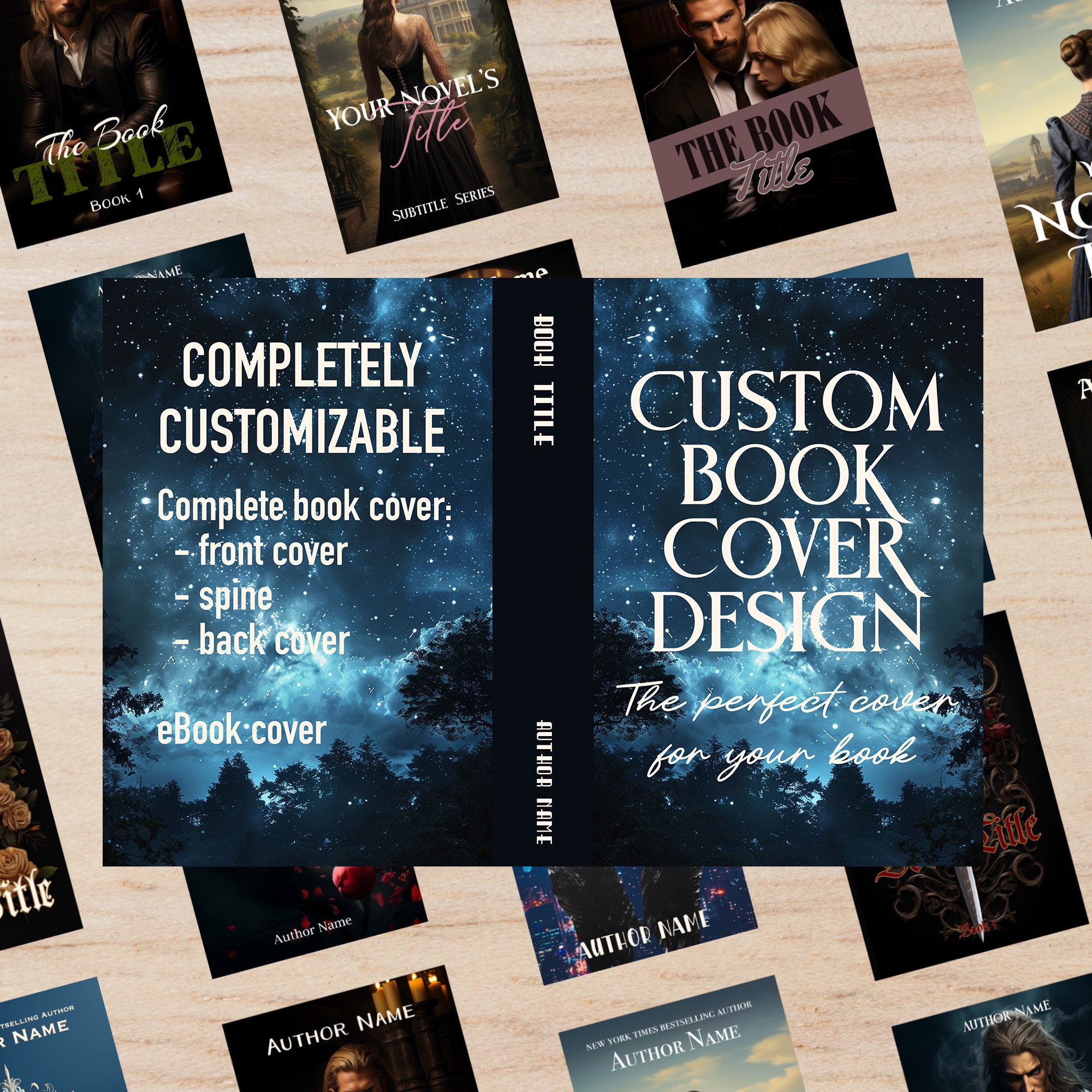 Customized Book Cover Design | Completely Custom Book Cover | Ebook ...