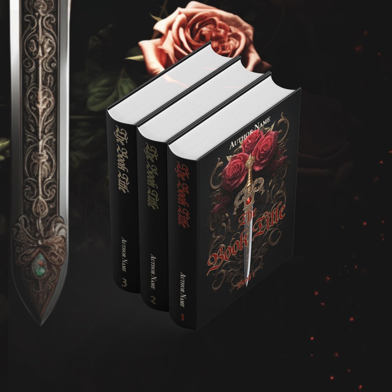 Customizable Book Cover Design Series of 3 Pre-made Fantasy Book and ...