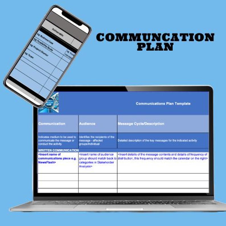 Communication Plan Template for Projects in Excel Instant Download - Etsy