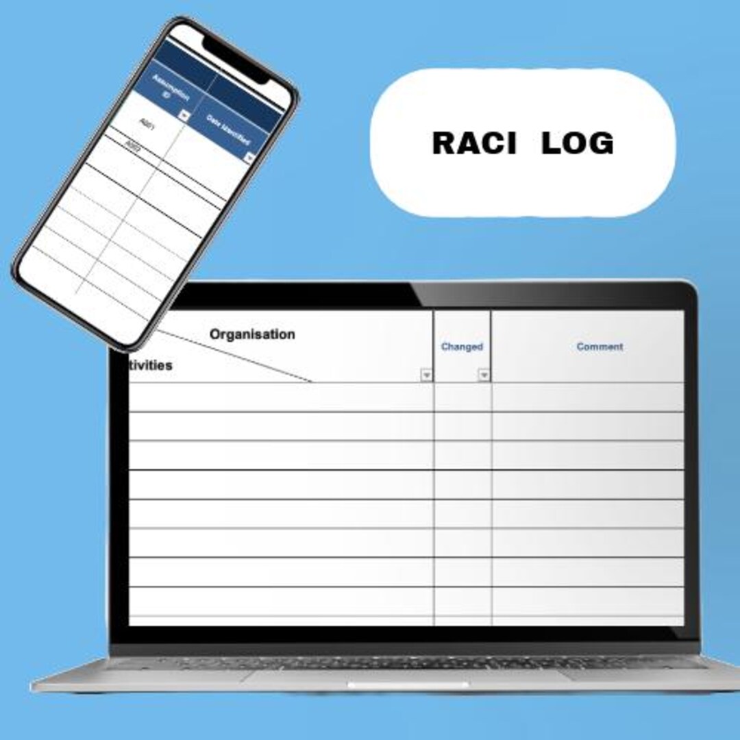 RACI Log Template for IT Projects in Excel Instant Download - Etsy