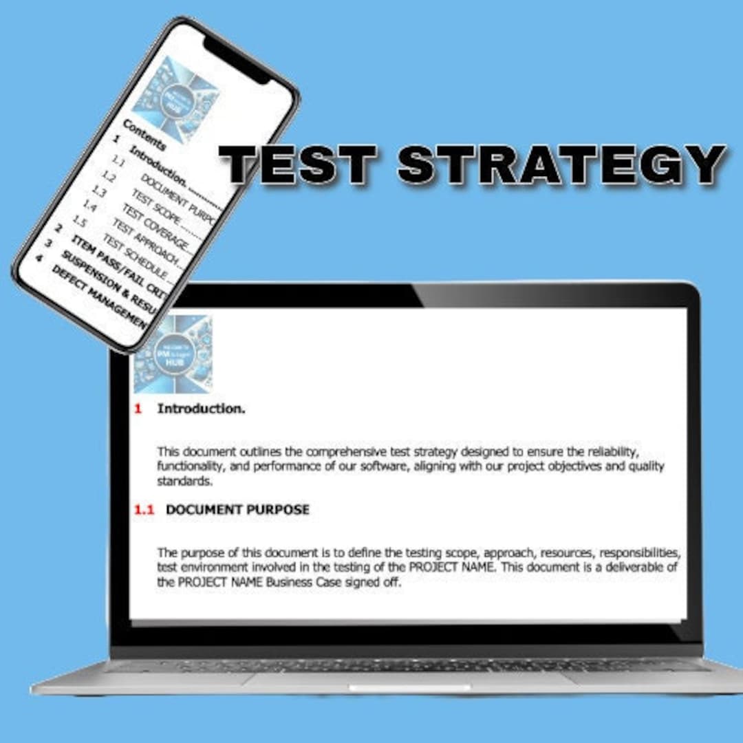 Comprehensive Test Strategy Template for IT Projects Microsoft Word ...