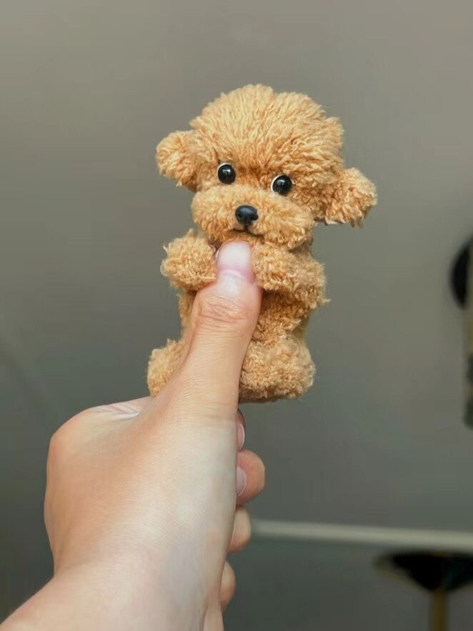Custom Fuzzyheaded Dog Toy,miniature Family Dogs,dollhouse Miniature ...