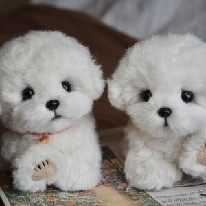 Custom Poodle Toy Plush - Handmade Realistic Dog Replica, Personalized ...