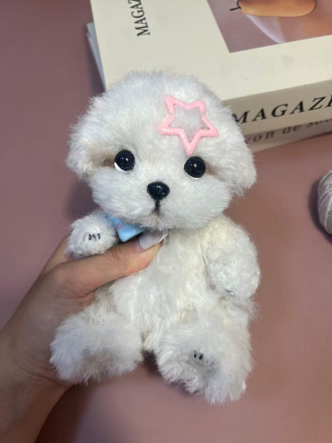 Creamcake Poodle Toy,custom Pet Plush, Handmade Stuffed Poodle Doll ...