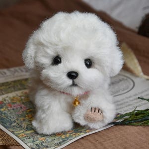 Custom Poodle Toy Plush - Handmade Realistic Dog Replica, Personalized ...
