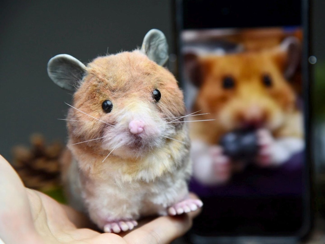 Custom Hamster Plush, Hamster Replica Handmade, Personalized Hamster ...
