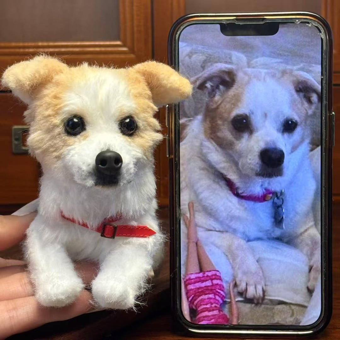 Custom Pet Replica Dog Plush,photo of Pet Into Custom Stuffed Animal ...