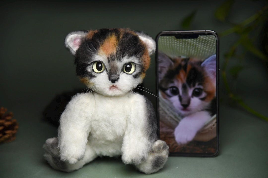 Custom Plush Toy of Your Pet-custom Stuffed Cat Animal Custom Cat Plush ...