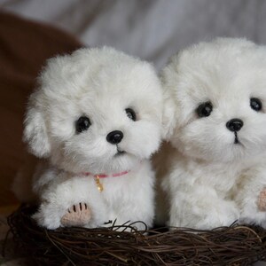 Custom Poodle Toy Plush - Handmade Realistic Dog Replica, Personalized ...