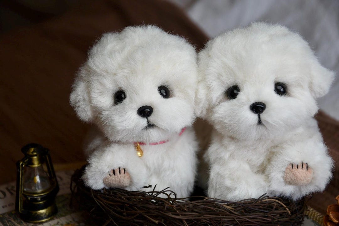 Custom Poodle Toy Plush - Handmade Realistic Dog Replica, Personalized ...