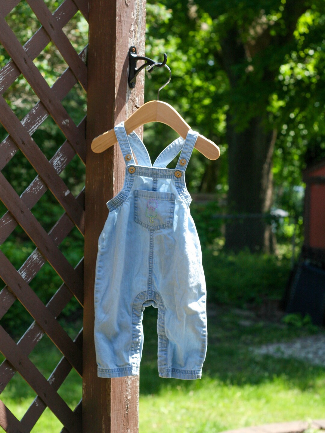 Hand Embroidered Ice Cream Baby | Toddler Overalls - Etsy