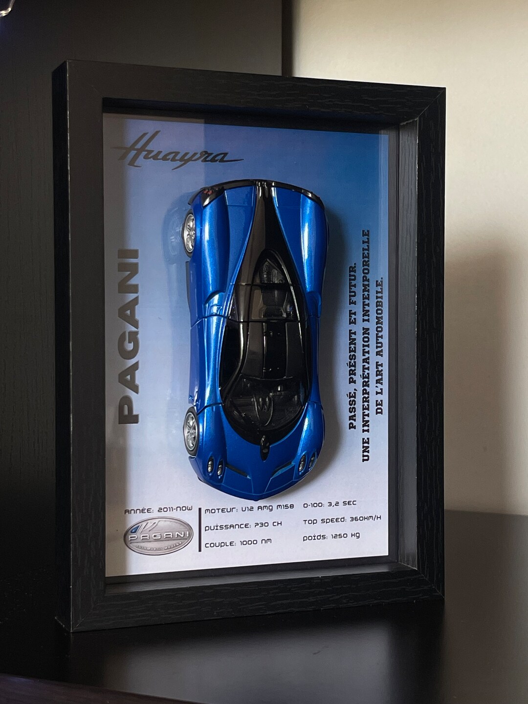 Pagani Huayra 3D Frame - Etsy
