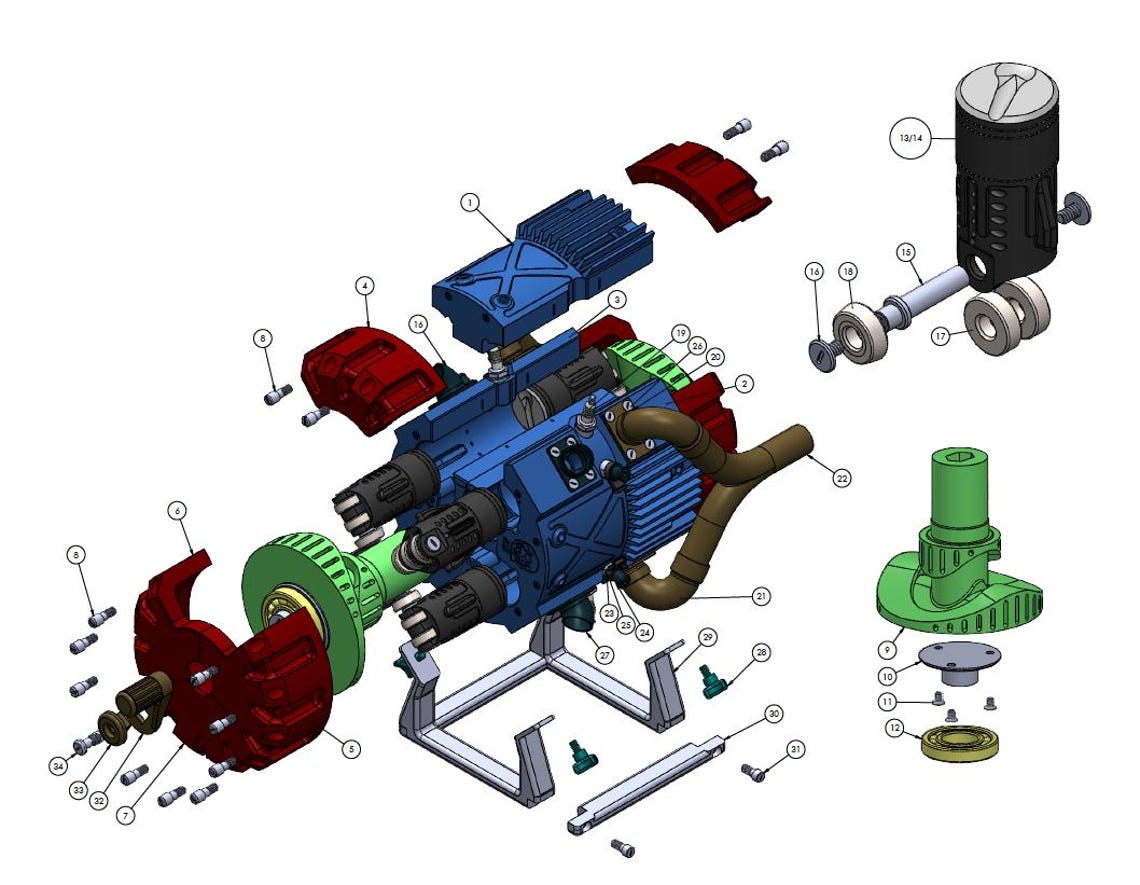 Swash Plate Engine 3D Printable File - Etsy