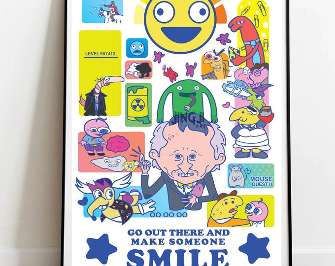 Smiling Friends Print Poster (11"x14") - Let's Go Out There and Make ...