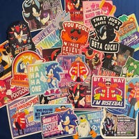 Sonic the Hedgehog Ships OTP Stickers - Sonamy Sonally Sonadow Sonaze ...