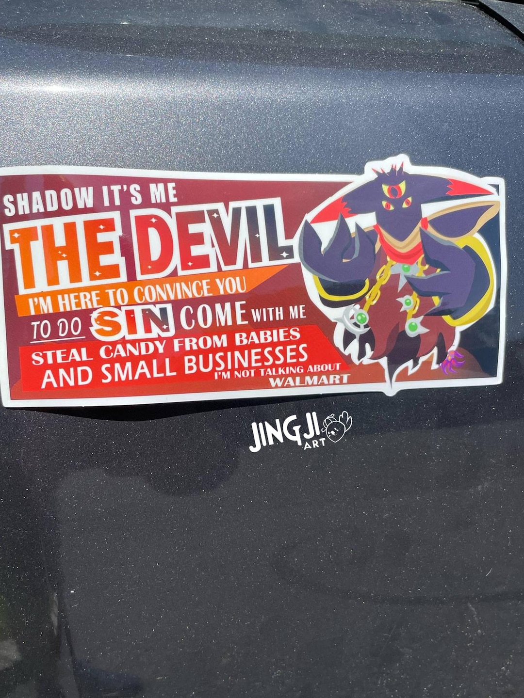 It's Me the Devil Bumper Sticker - Etsy