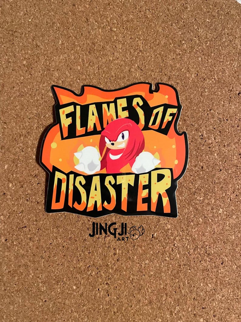 Flames of Disaster Vinyl Sticker - Etsy
