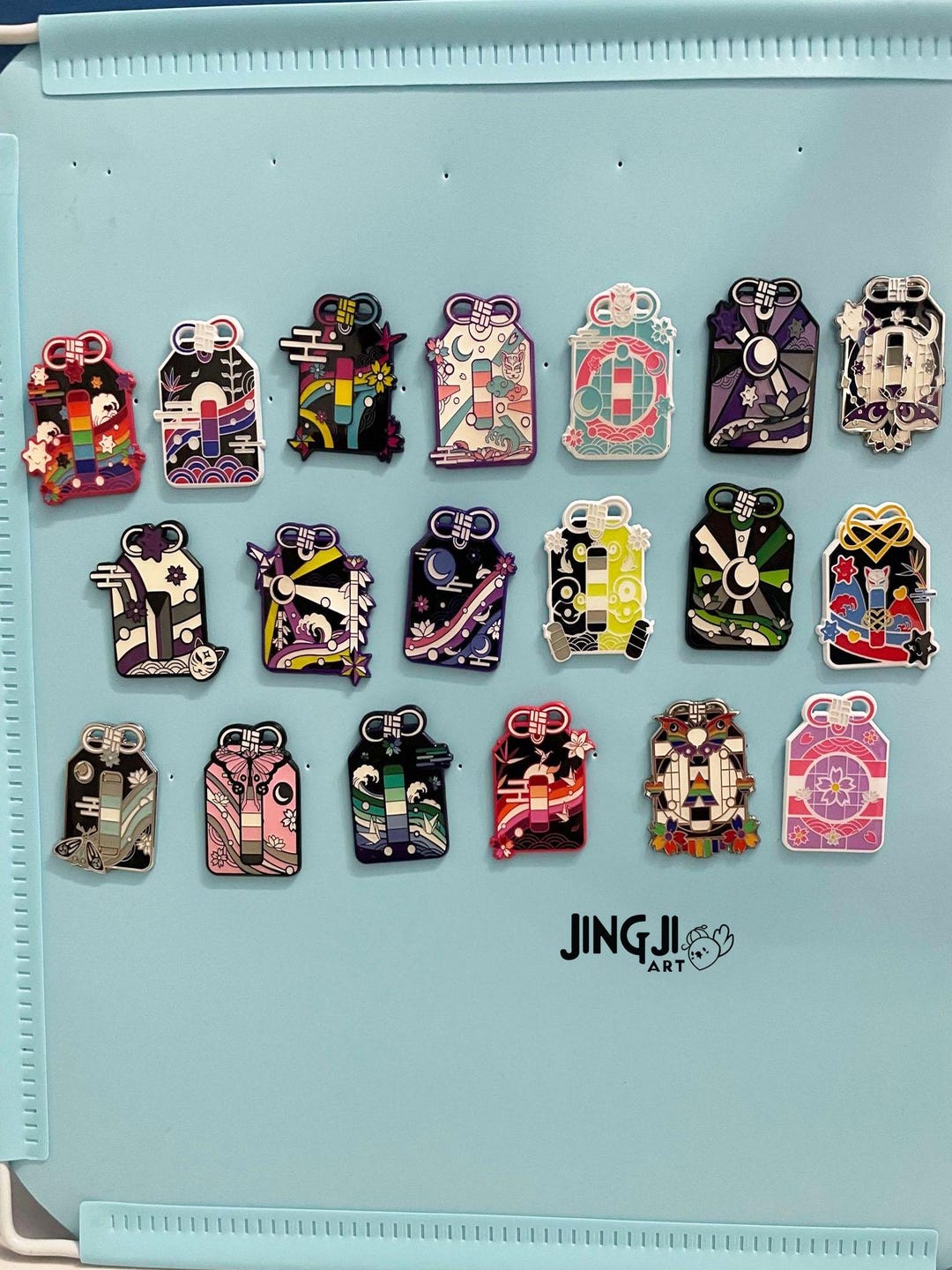 B Grade Pride Omamori Epoxy Enamel Pins - Etsy