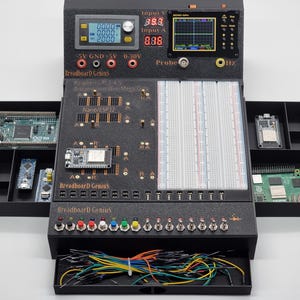 Raspberry PI, Arduino Uno/due, Mega, Giga Dual Mount With Double Breadboard, and Breadboard ...