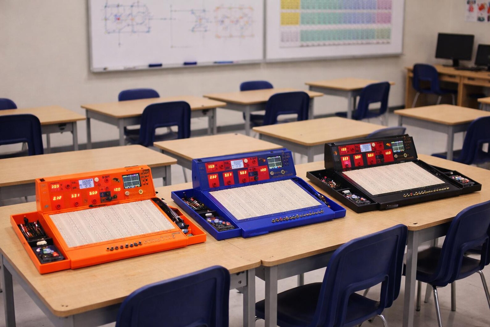 Breadboard Genius Electronics XL Lab, 6 Breadboard or 4 Breadboard With ...