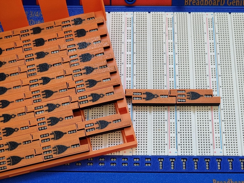 Breadboard Genius Electronics XL Lab, 6 Breadboard or 4 Breadboard With ...
