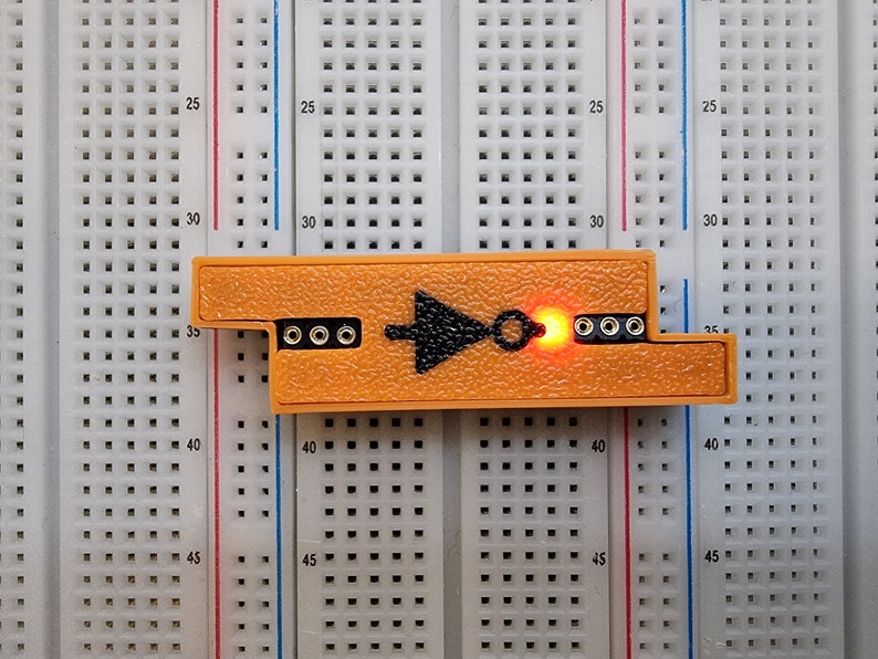 Illuminated Logic Gates Set: Binary Counter, MB102 Breadboard ...
