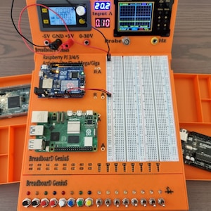 Breadboard Genius Electronics Project Lab: Oscilloscope, Signal ...