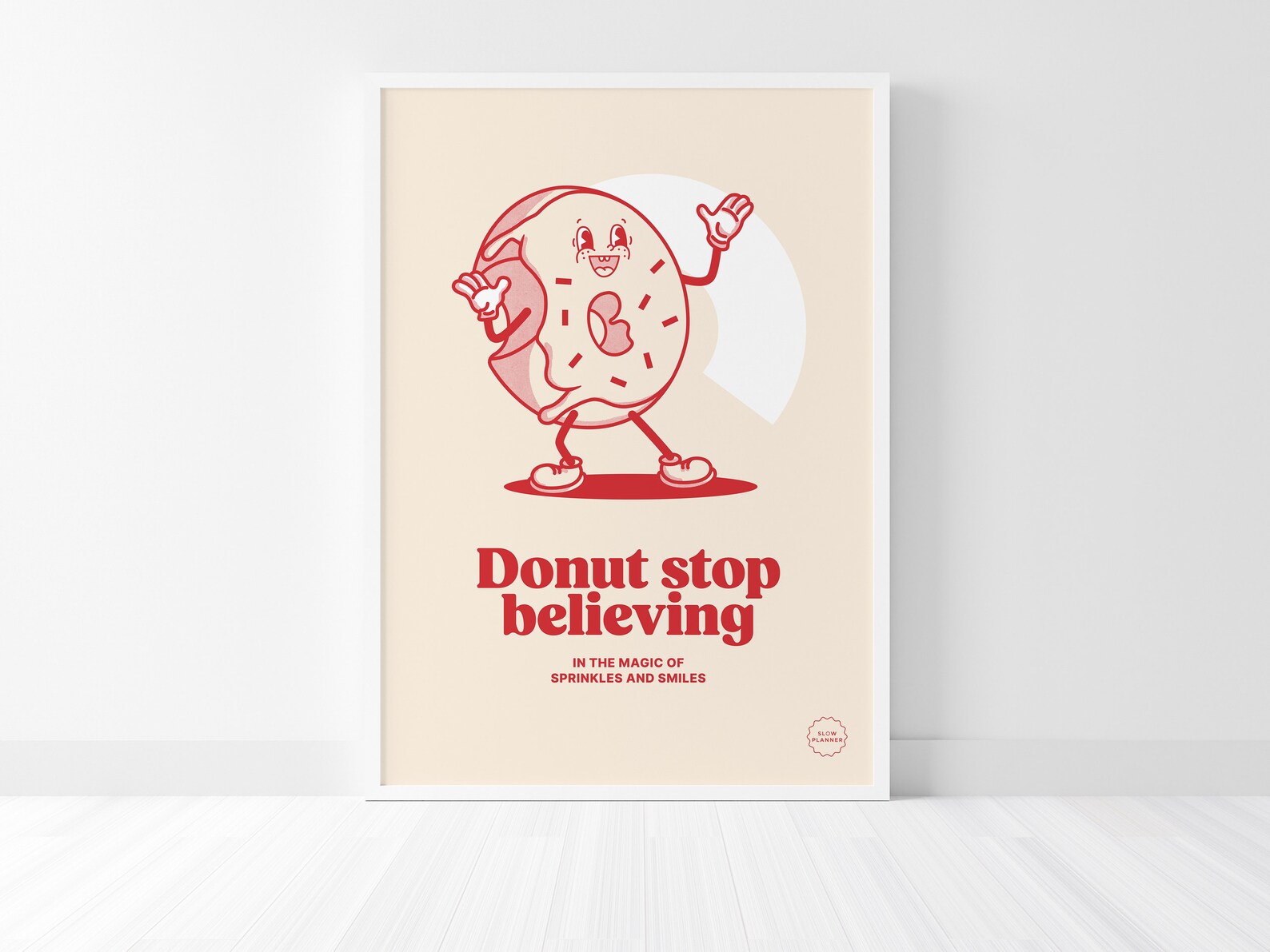 Donut Clipart Poster | Donut Stop Believing | Comfort Character | Donut ...