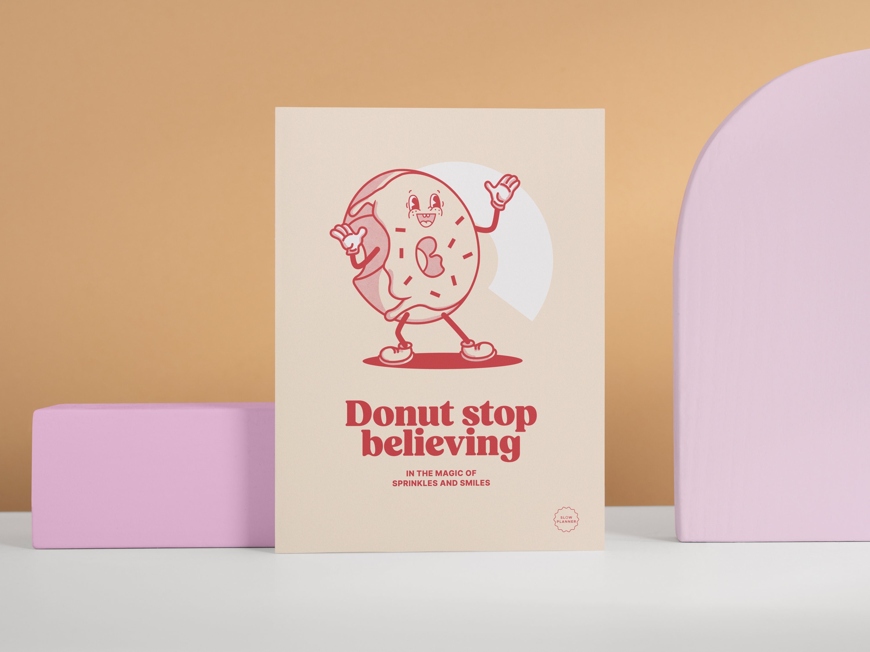 Donut Clipart Poster | Donut Stop Believing | Comfort Character | Donut ...