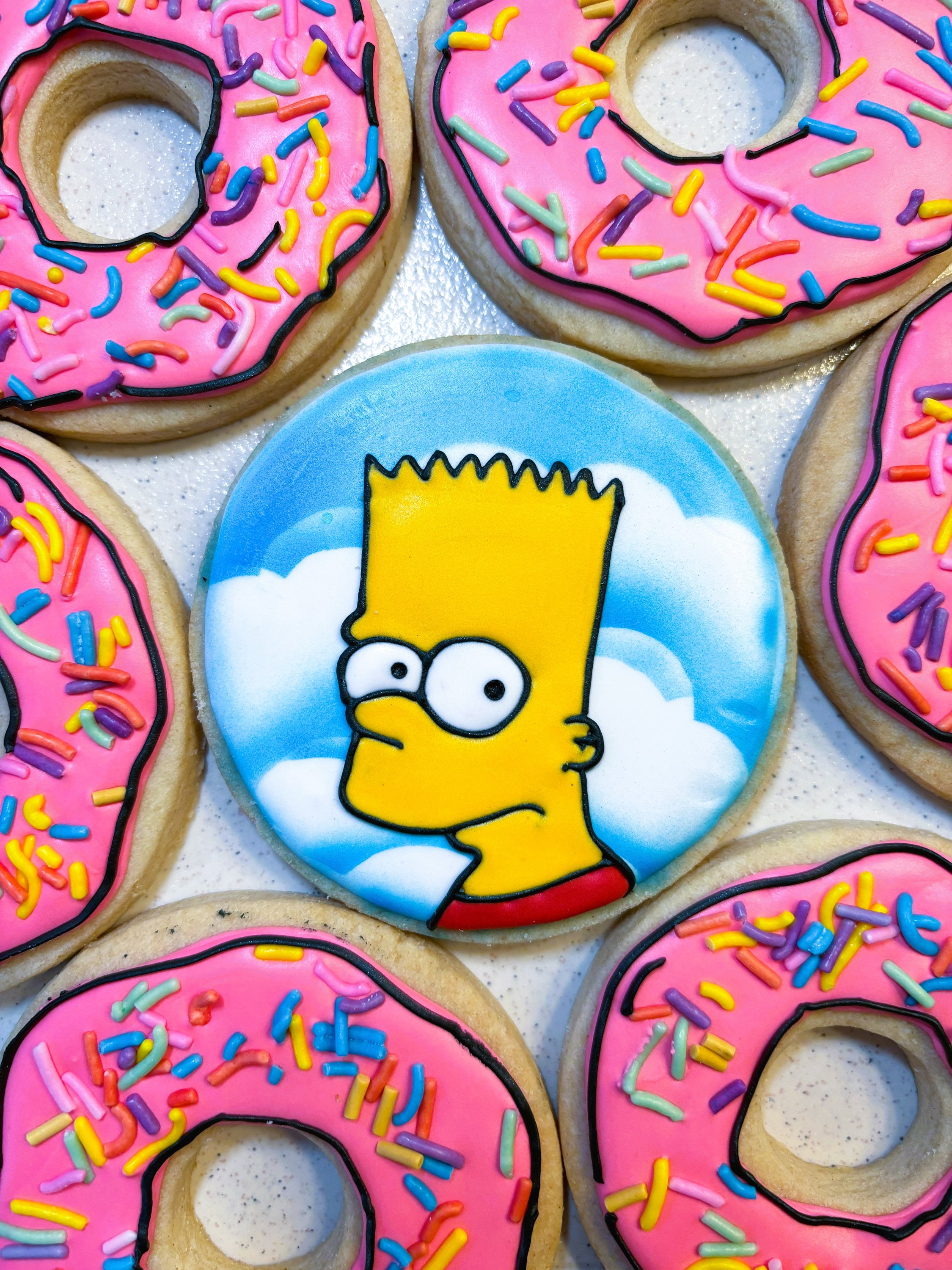 Bart Simpson and Cartoon Doughnuts | One Dozen - Etsy