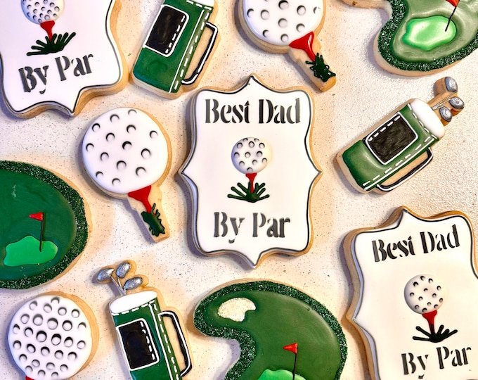Father's Day/ Dad's Birthday Golf Cookies (1 Dozen) - Etsy