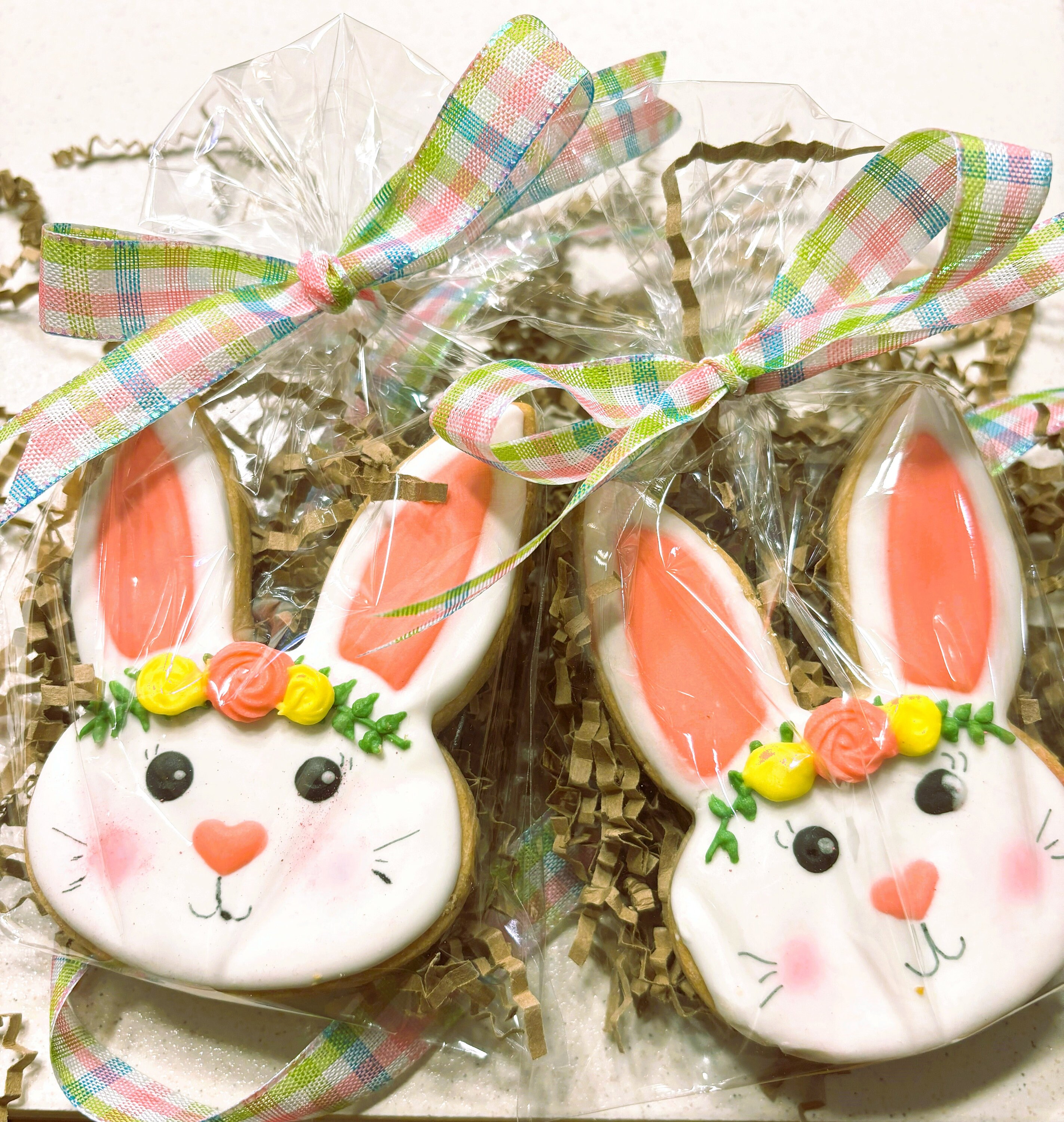 Easter Eggs and Bunny Royal Icing Cookies (one Dozen) - Etsy