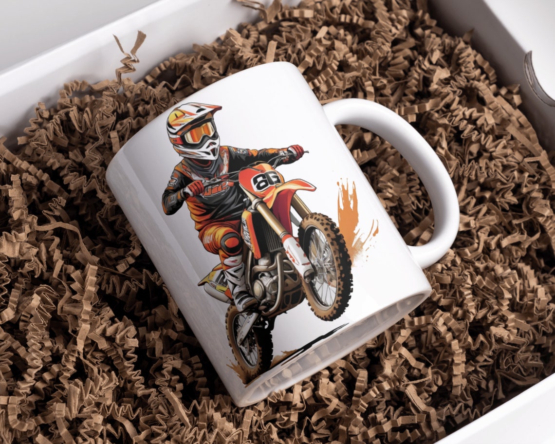 Motorcycle SVG PNG Sublimation Designs, Dirt Bike Clipart, Motocross ...