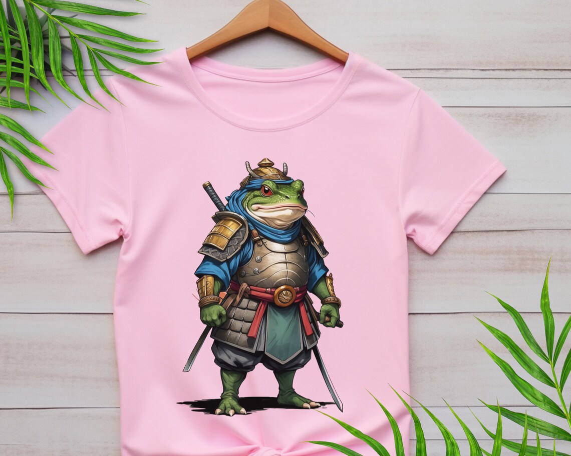 Samurai Frog Svg Png, Japanese Frog Sublimation Designs, Japanese Wall ...