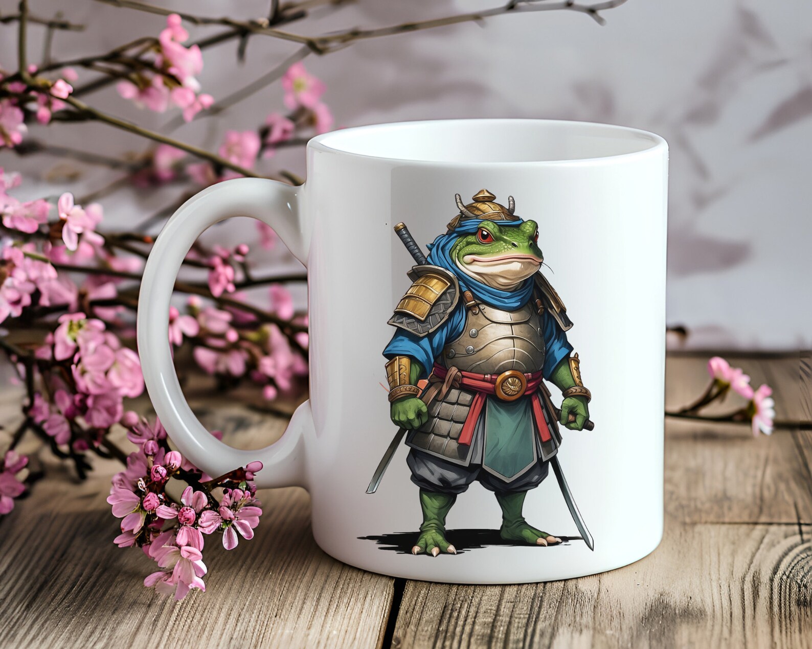 Samurai Frog Svg Png, Japanese Frog Sublimation Designs, Japanese Wall ...