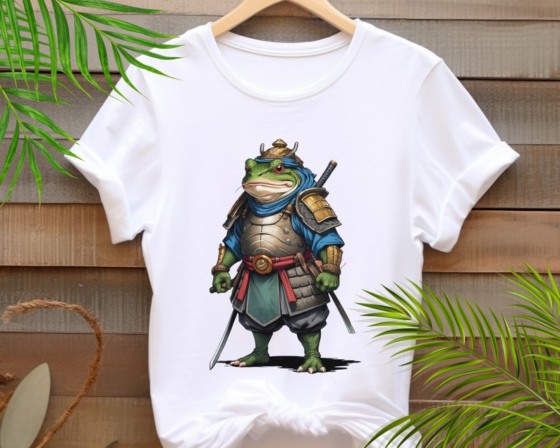 Samurai Frog Svg Png, Japanese Frog Sublimation Designs, Japanese Wall ...