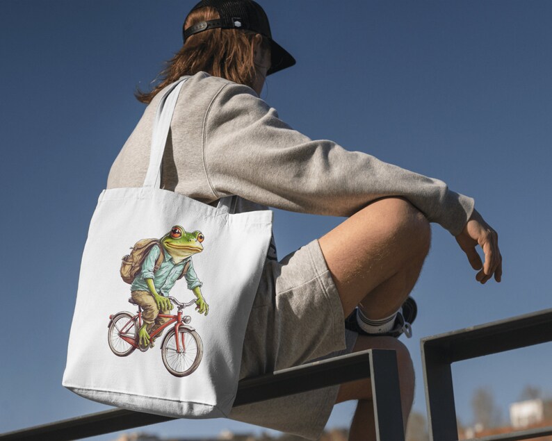 Frog Riding a Bike Svg Png, Bicycle Svg, Cartoon Frog Png, Pdf Wall Art ...