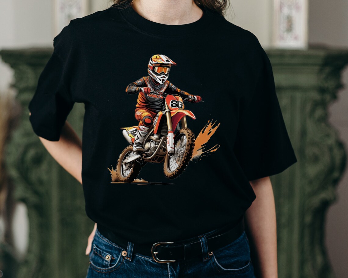 Motorcycle SVG PNG Sublimation Designs, Dirt Bike Clipart, Motocross ...